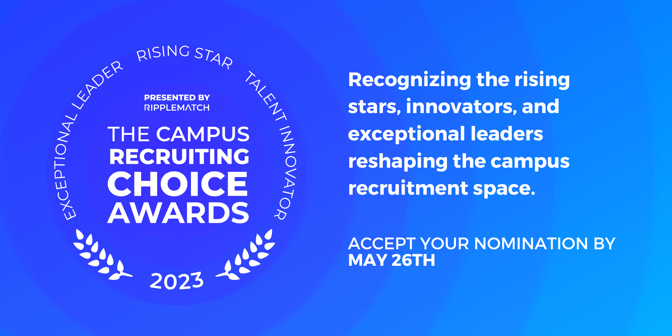 2023 Campus Recruiting Choice Awards - Accept Your Nomination